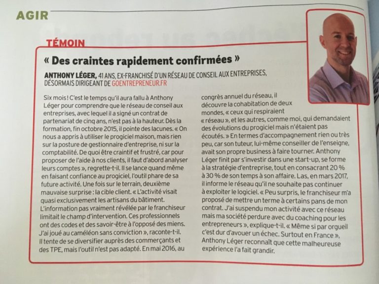 Portrait d'un Rebondisseur dans le Hors-Série Franchise de l'Express ...